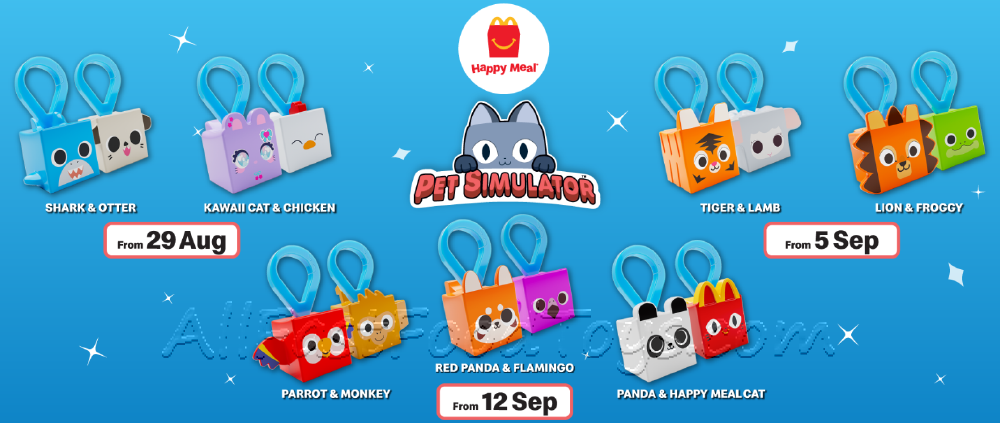 Next Toys After the August September 2024 McDonald's Pet Simulator ...